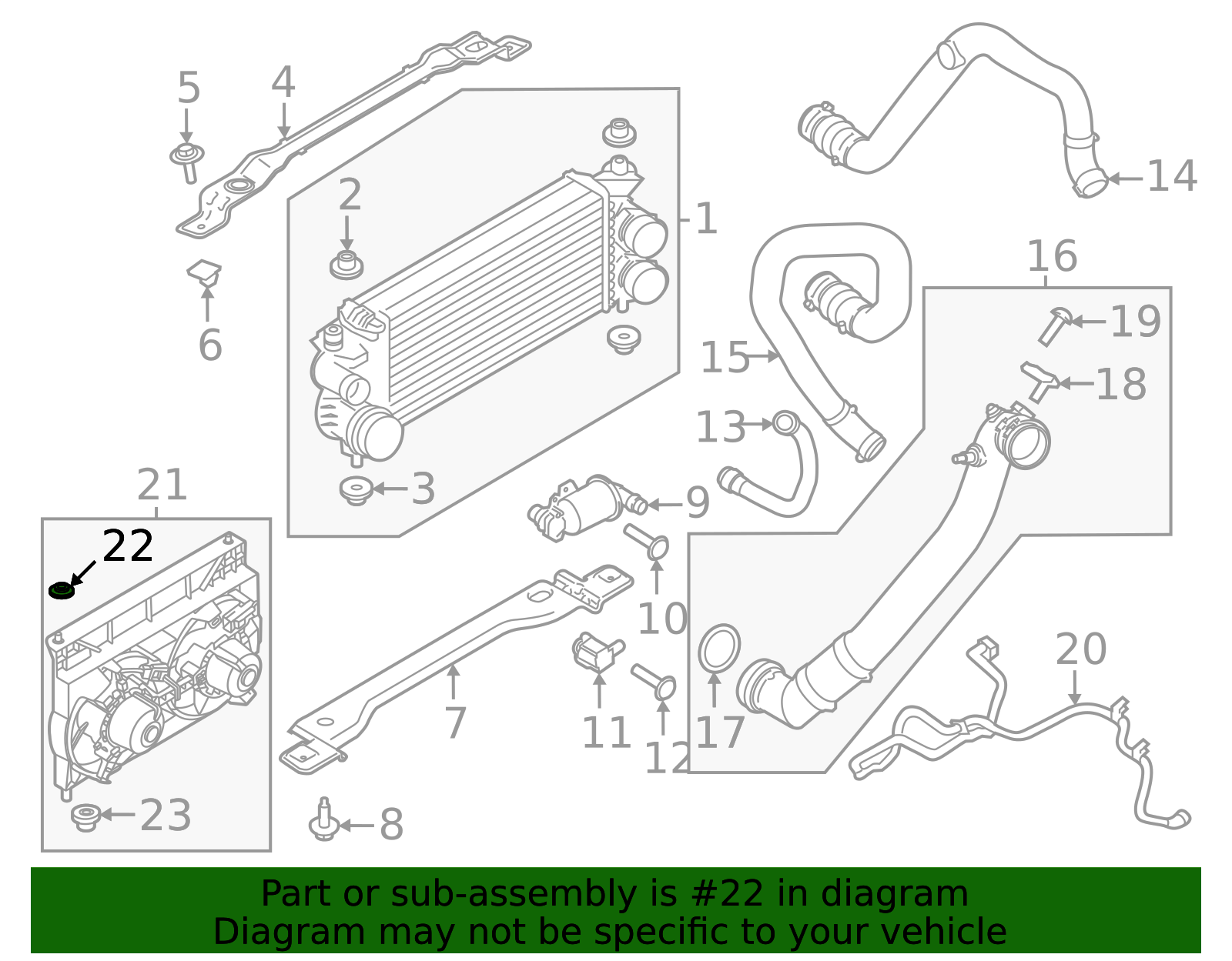 HL3Z-8125-A - Fan Assembly Upper Insulator | My Ford Parts