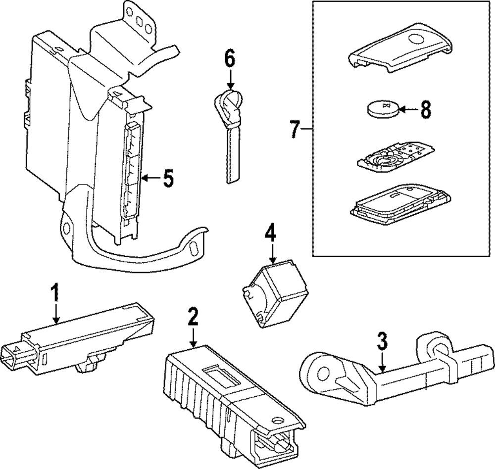69515-33150 - 2022-2024 Lexus LX600 - Key | My L Parts