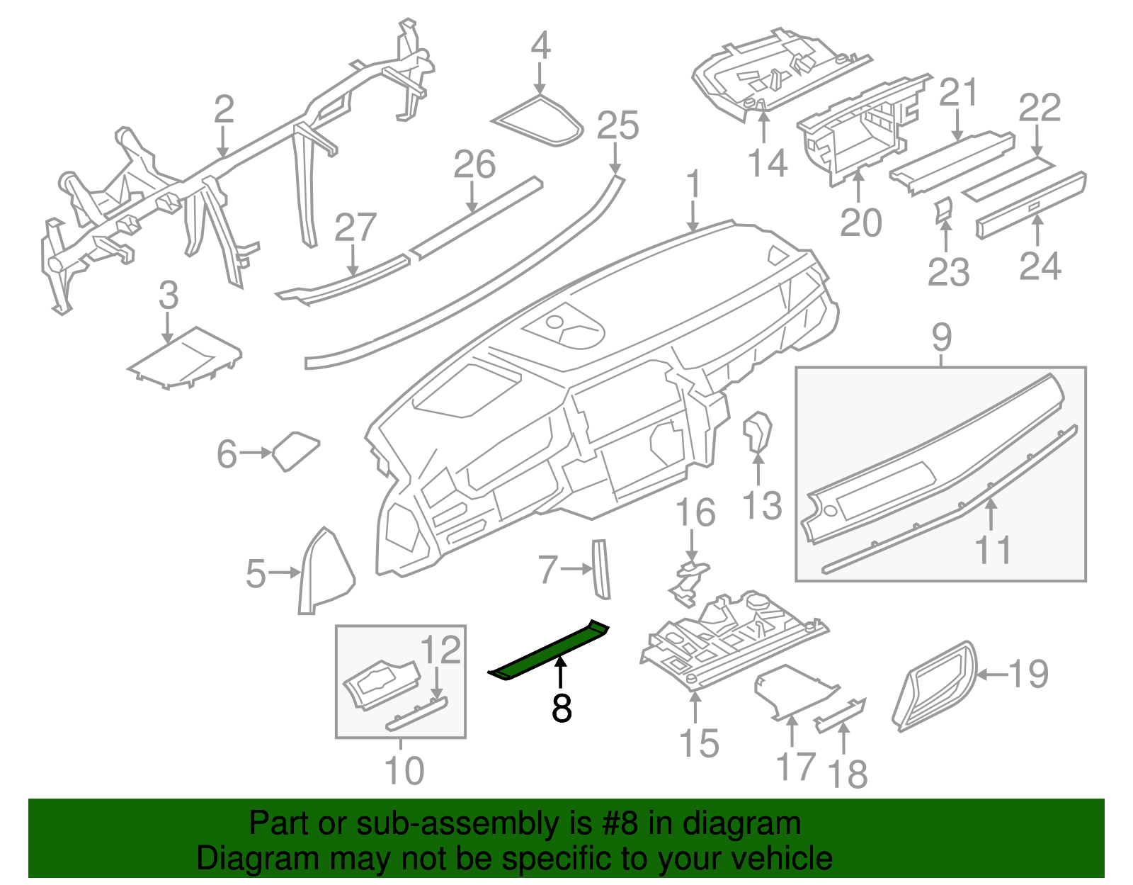 51-45-9-142-651 - 2010-2017 BMW - Lower Cover | BMWPartsHub