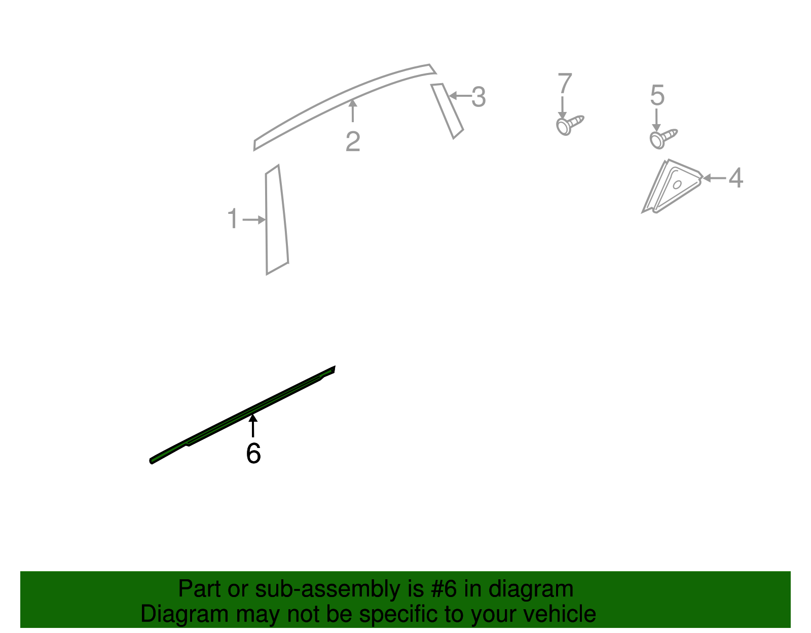 83220-3X000 - Belt Molding 2011-2016 Hyundai Elantra | Hyundai Parts Pro