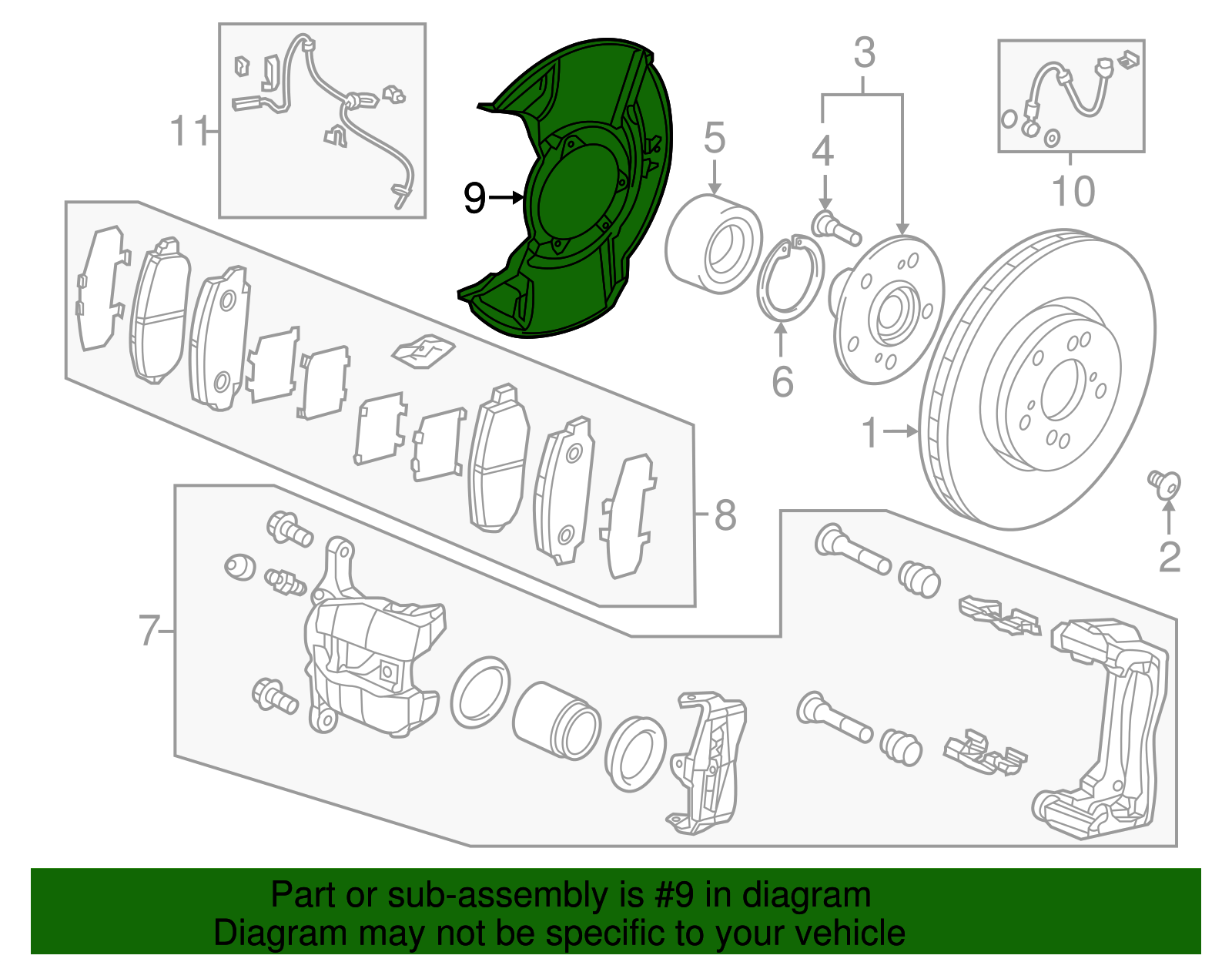 45255-TX4-A00 - 2013-2018 Acura RDX - Splash Guard, Front | All ...