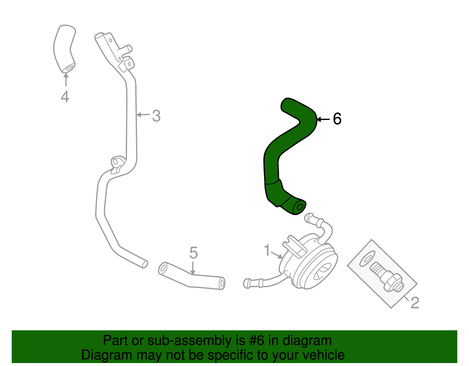 16572-50150 - Radiator Coolant Hose 1998-2007 Toyota Land Cruiser ...