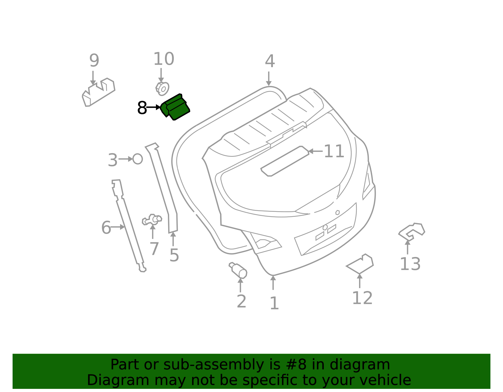90401-1AA0A - High-Quality Liftgate Hinge for AutoNation Parts