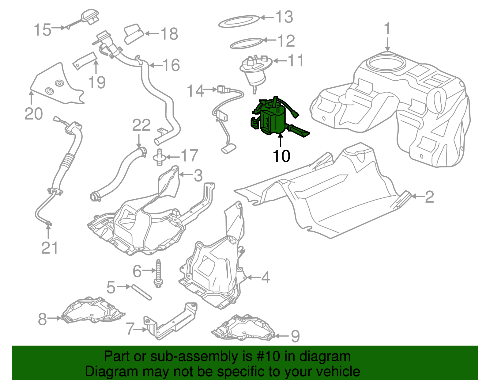 2014-2024 Jaguar F-Type Fuel Pump T2R14413 | JaguarParts.com