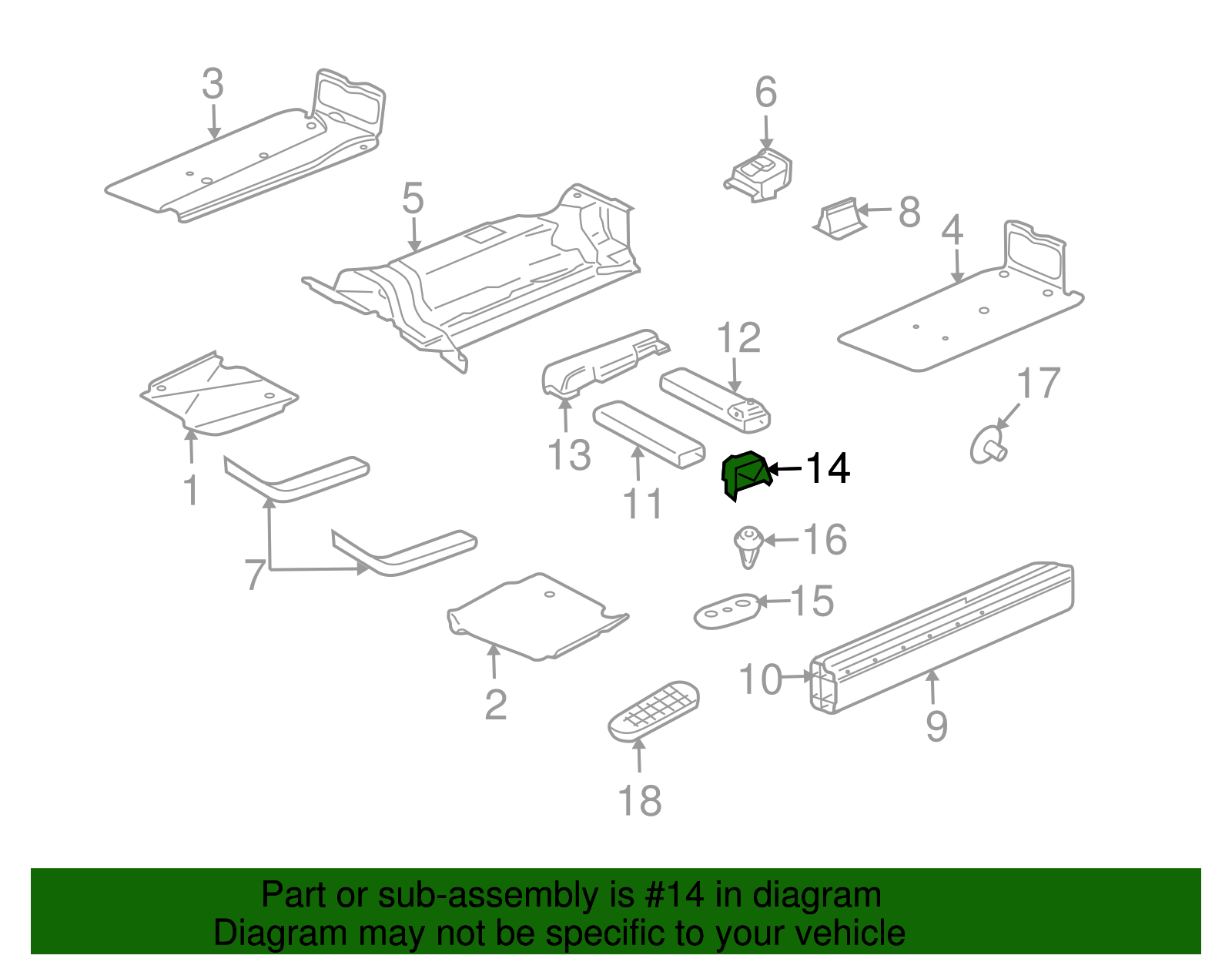 8J0-803-243-D - Mount Bracket 2008-2015 Audi | Audi OEM Parts Guy