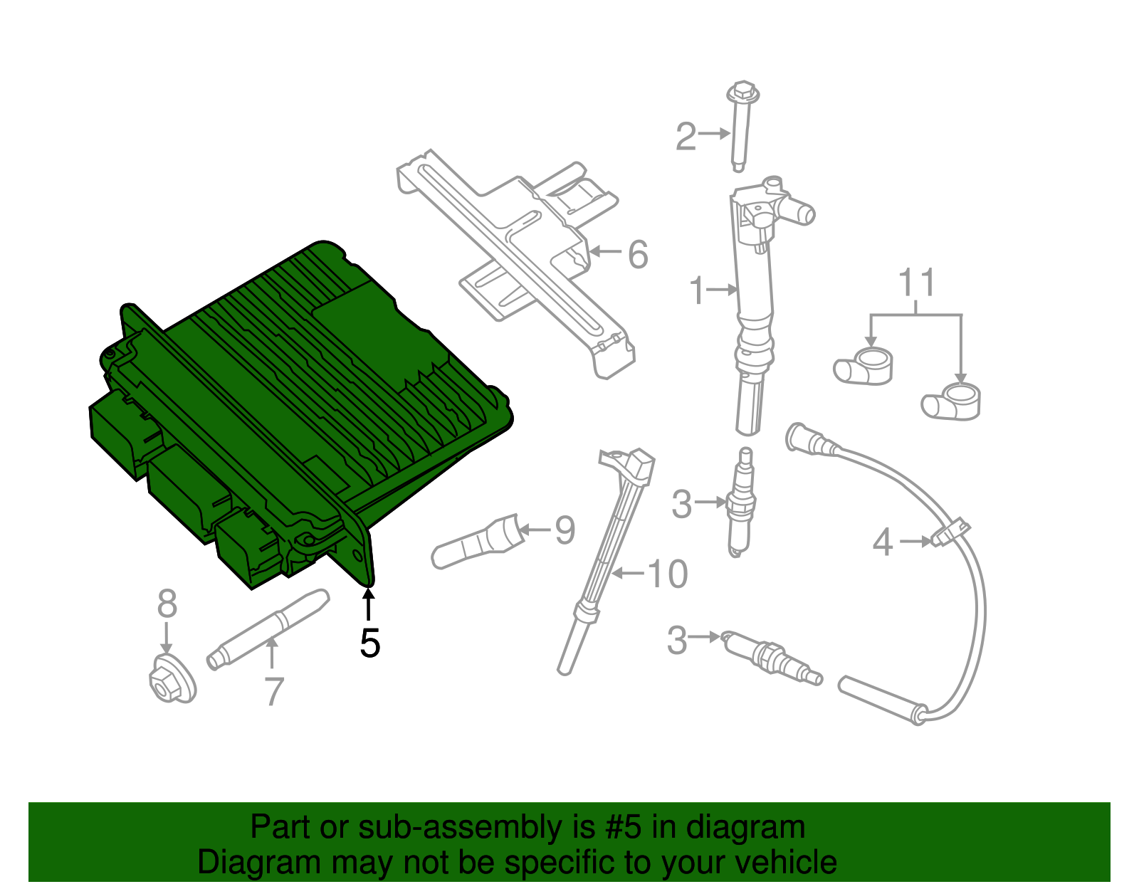 BC3Z-12A650-FCNP - Ecm 2011-2016 Ford | Ford Parts Direct