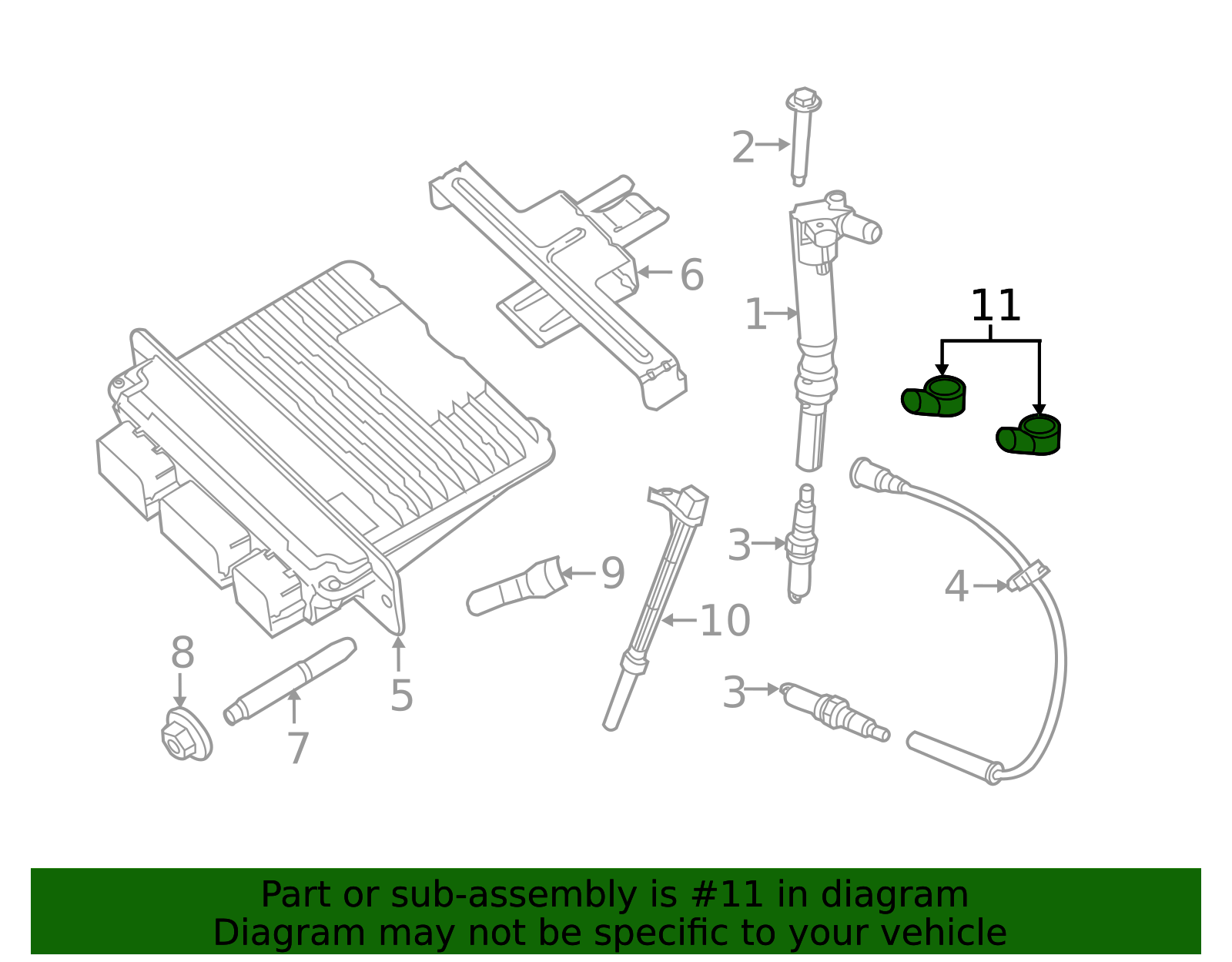 2010-2026 Ford Knock Sensor AL3Z-12A699-A | OEM Parts Online