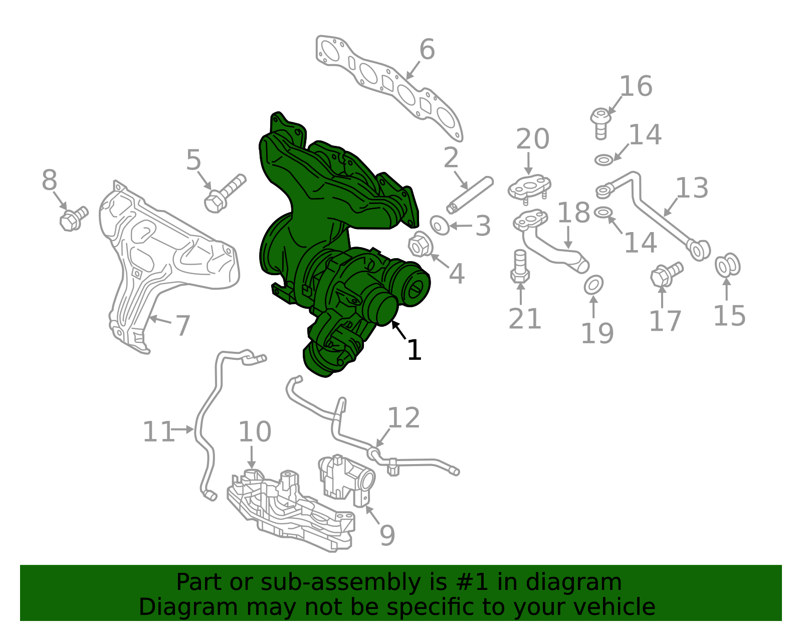 36012431 - Exhaust Manifold - 2015-2020 Volvo | Volvo OEM Parts Direct