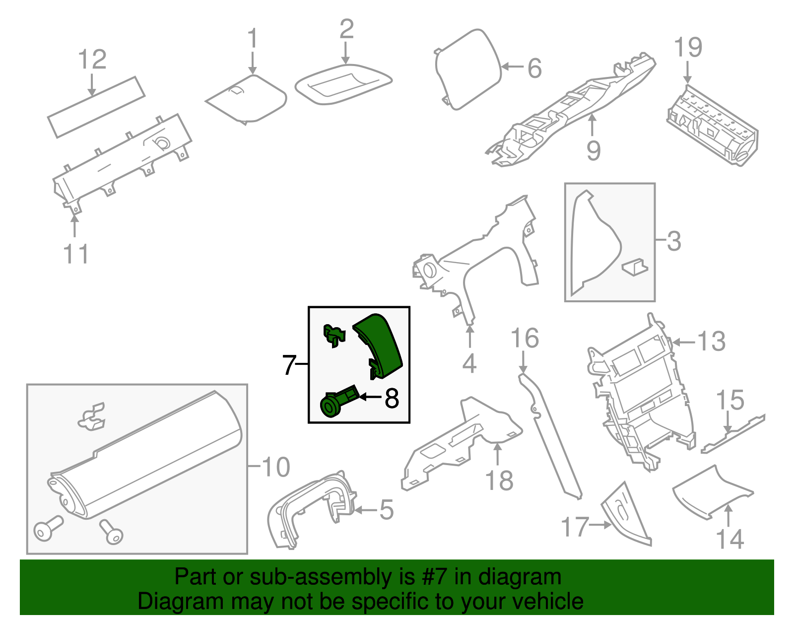 2015-2019 Land Rover Discovery Sport | Trim Molding | LR059670 ...