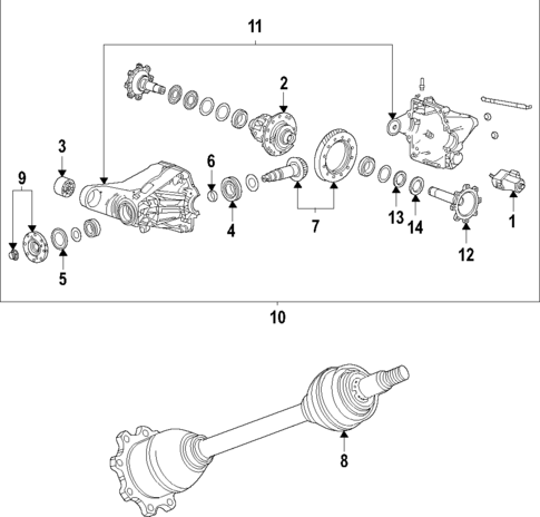 Rear Axle for 2025 Chevrolet Suburban | GMPartsDirect.com