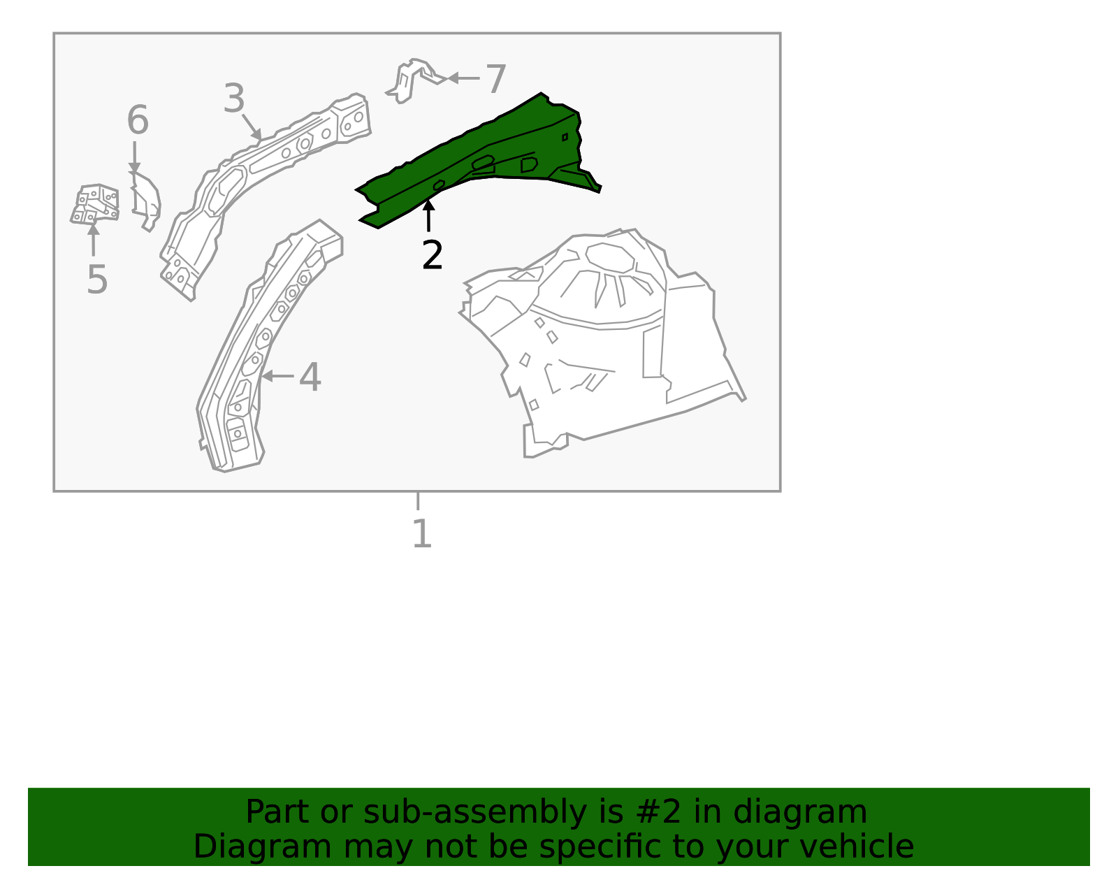 Genuine Toyota Upper Rail part# 53732-06180 for 2018-2025 Toyota ...