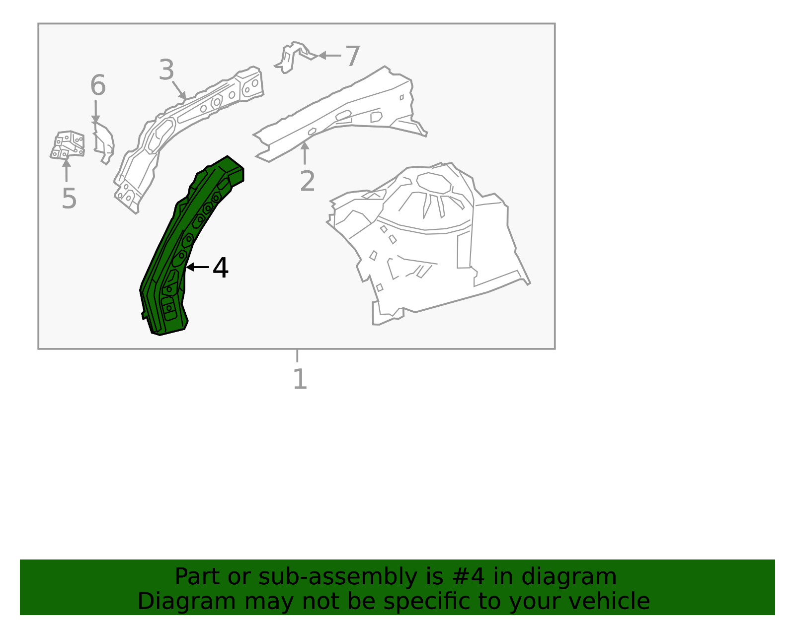 2018-2025 Toyota Front Extension 53707-06060 | OEM Parts Online