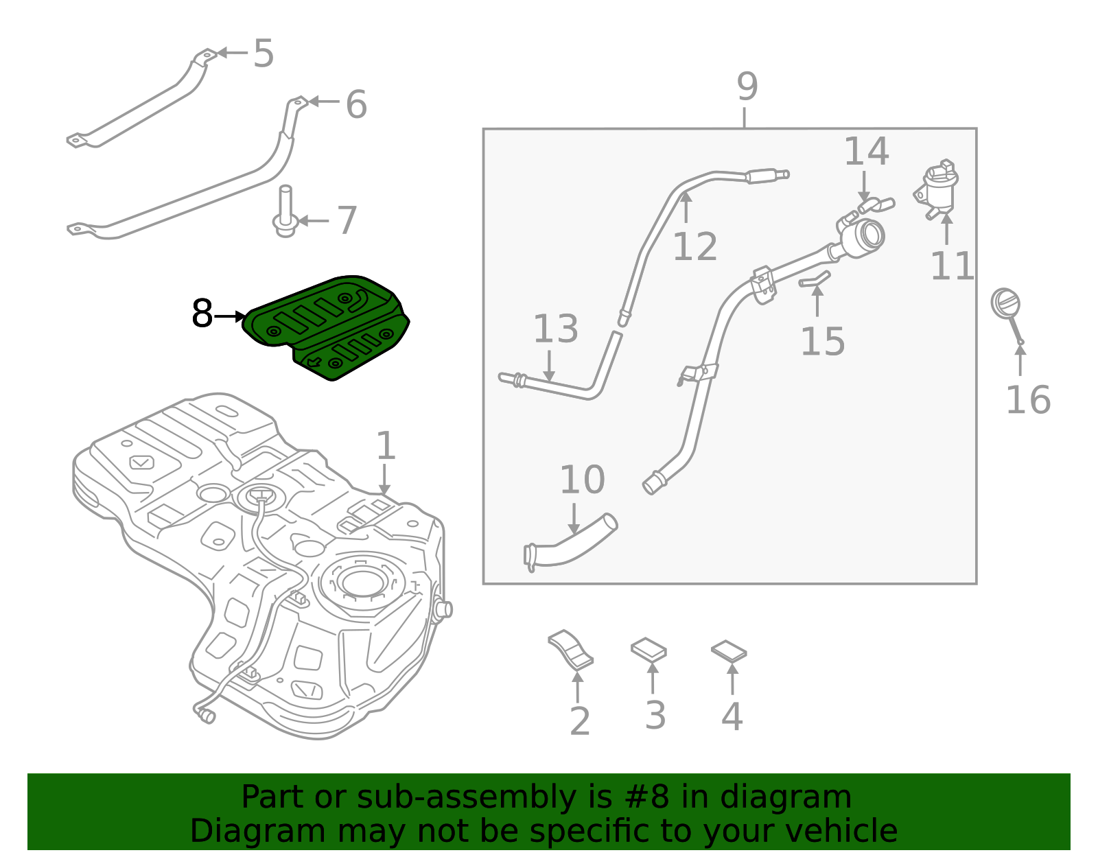 31220-P2000 - Tank Shield 2021-2025 Kia Sorento | Kia.Parts Store
