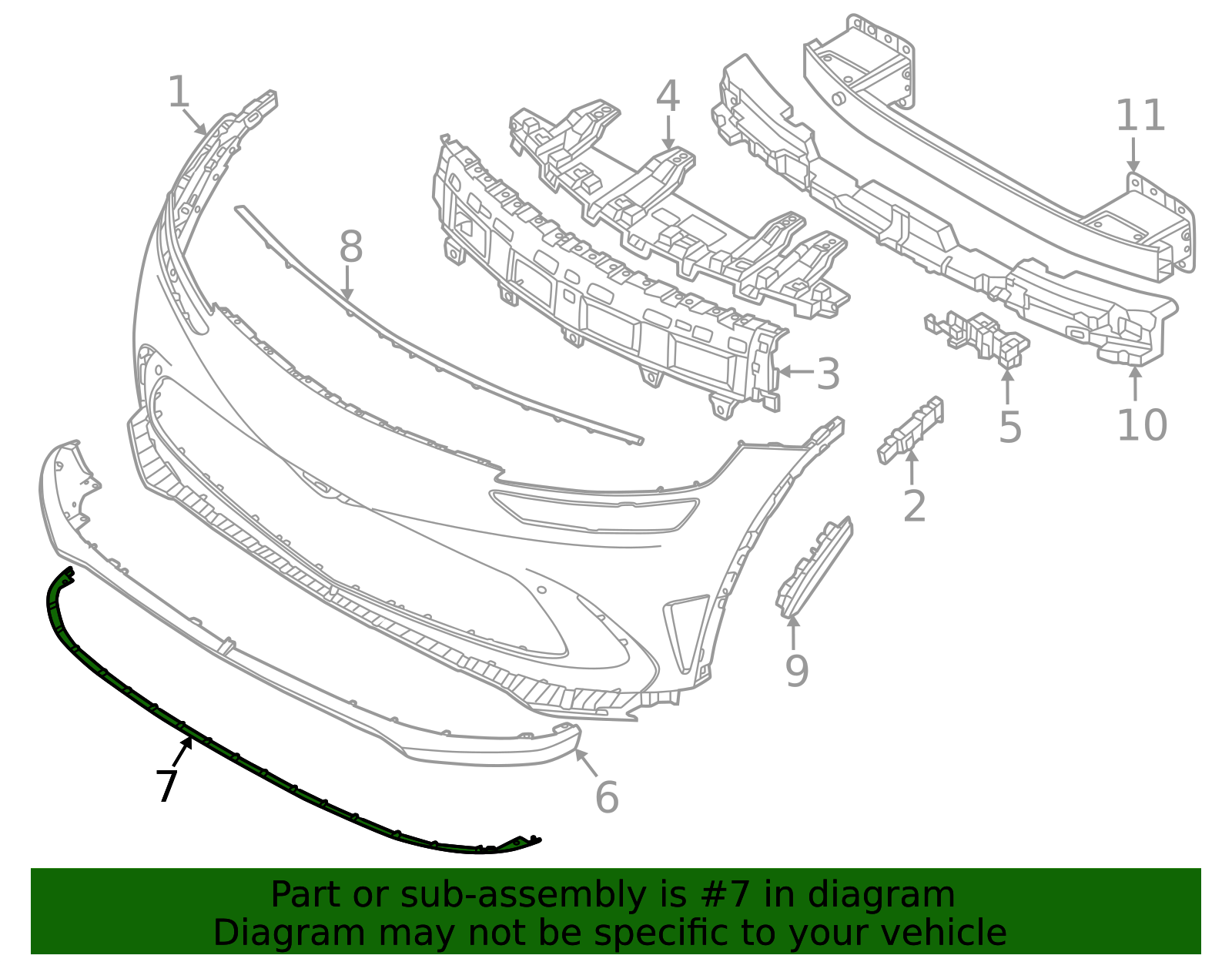 2023-2025 Genesis GV60 Lower Deflector 86591-CU000 | MotorMotor