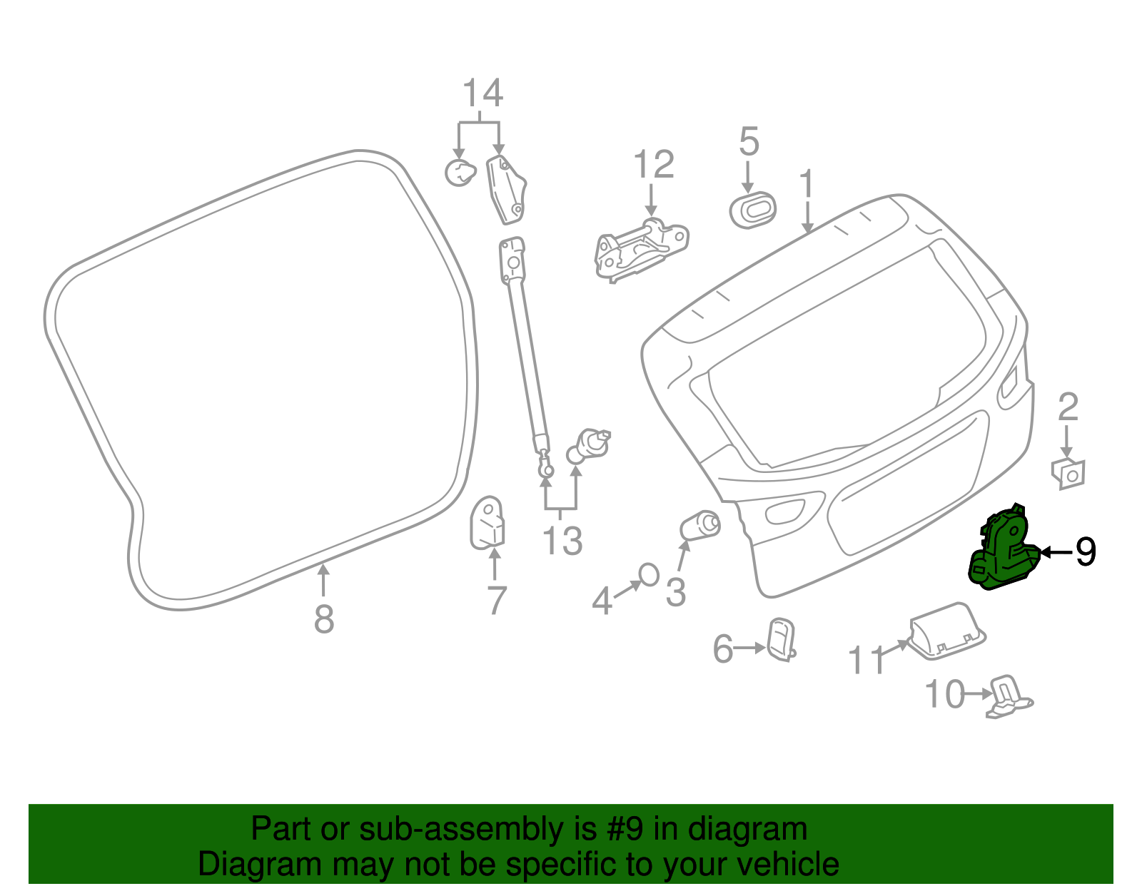 2008-2023 Subaru Lock Actuator 63032FG102 | OEM Parts Online