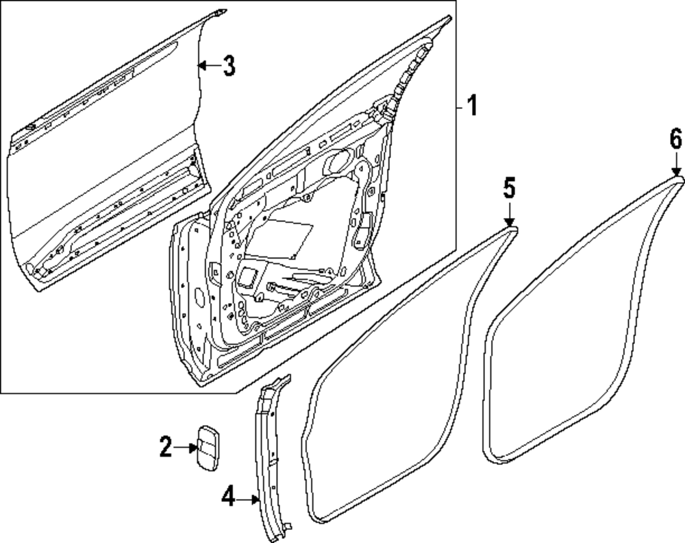 R2TZ-5820521-A - Weatherstrip | Dealer Auto Parts