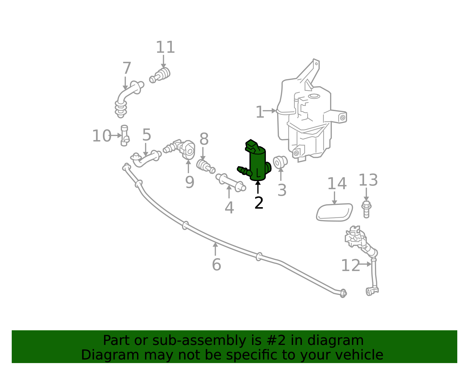 Genuine Official Toyota Pump part# 85280-47010 for 2010-2015 Toyota ...