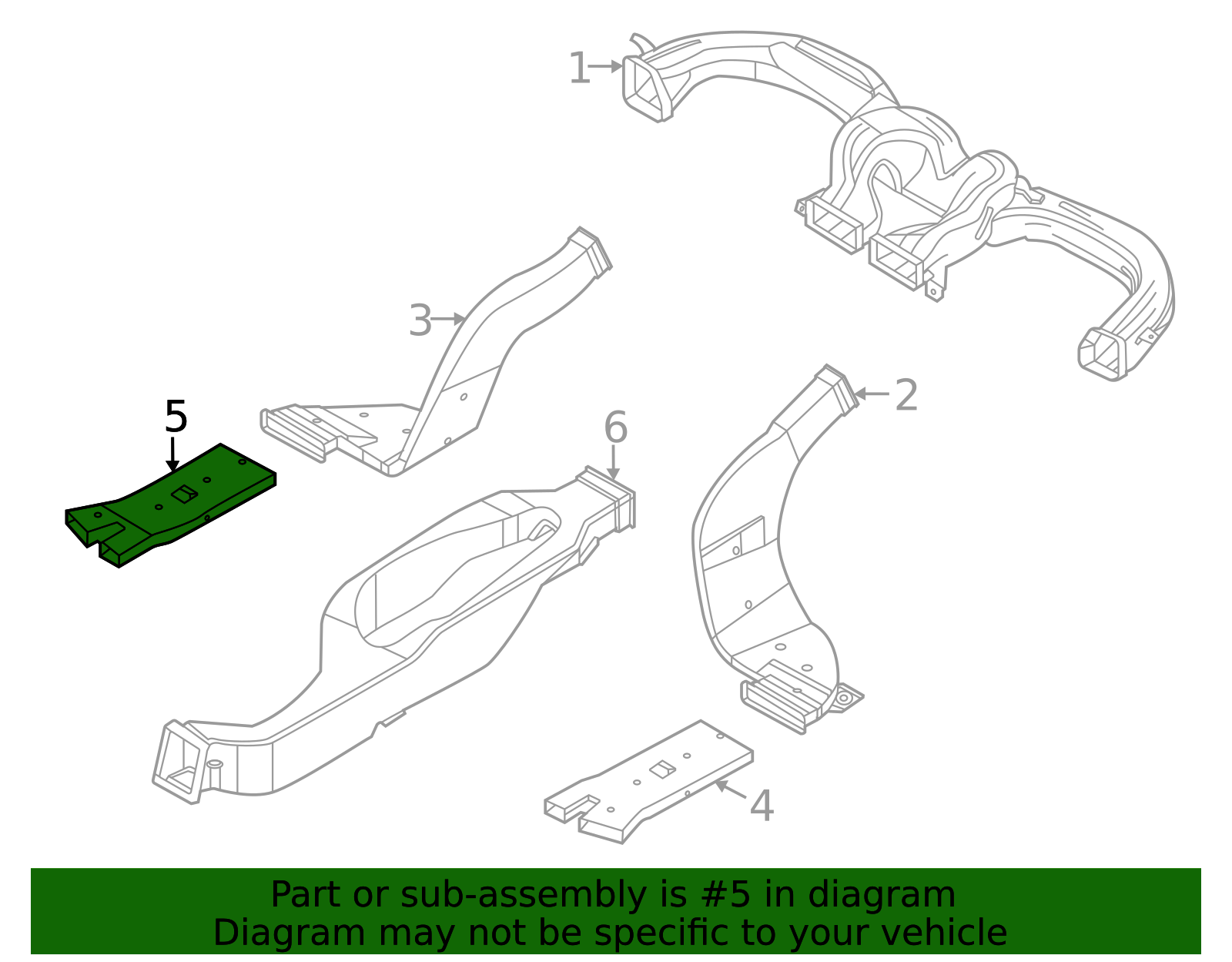 2021-2025 Kia Seltos Outlet Duct 97365-Q5000 | Kia OEM Parts Outlet