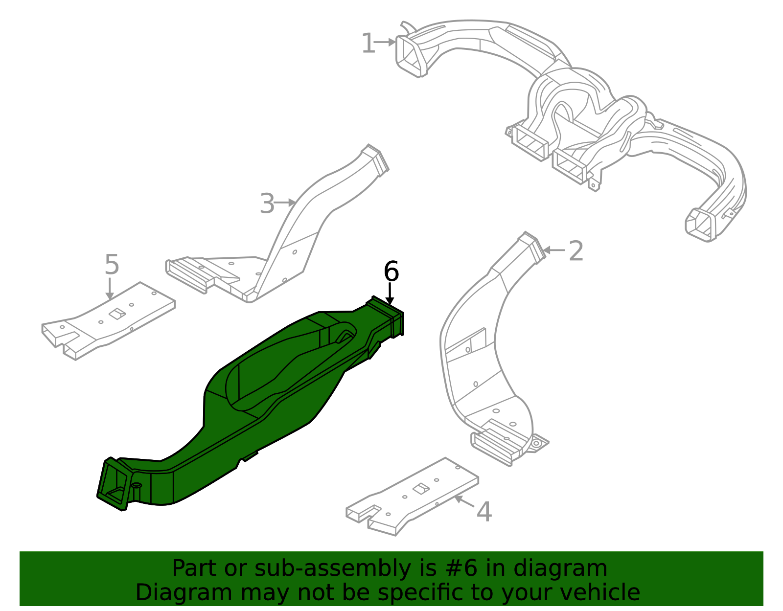 2021-2025 Kia Seltos Center Duct 97010-Q5000 | Kia OEM Parts Outlet
