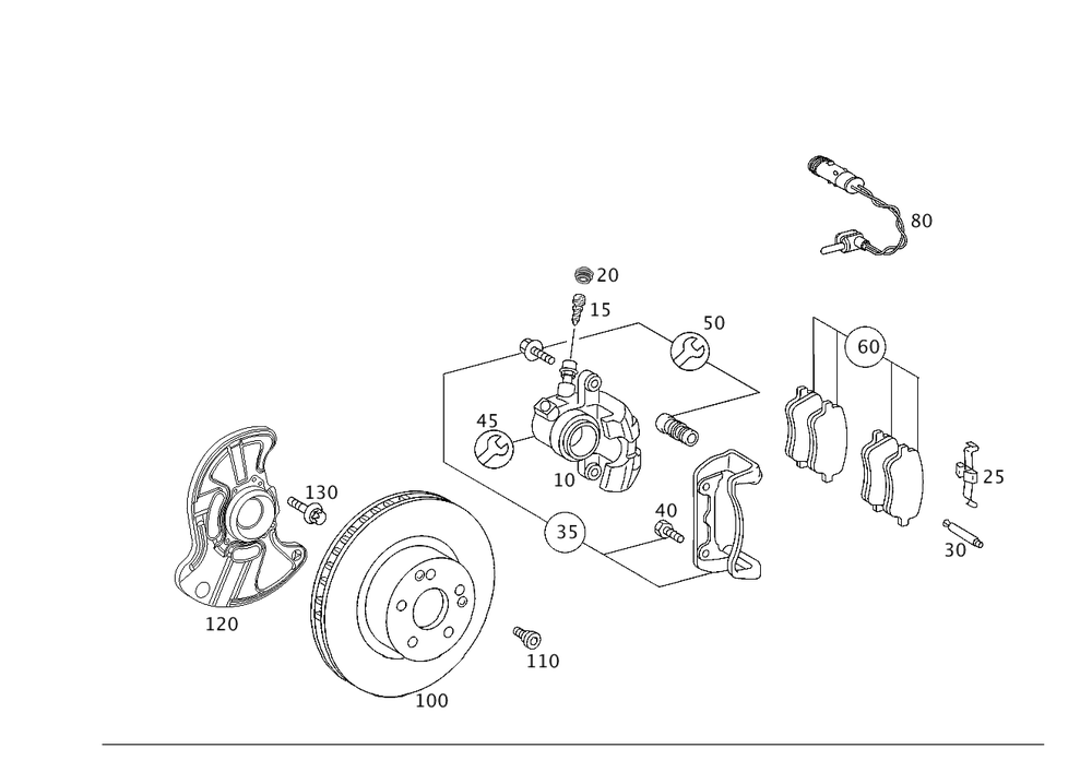 2001-2011 Mercedes-Benz Brake Pad 004-420-51-20-90 | MB Parts Center