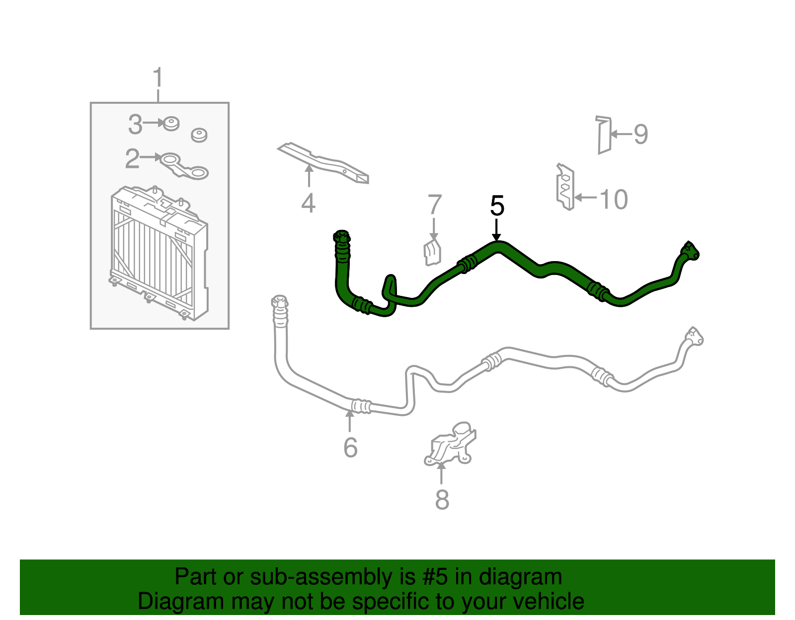 17-22-7-589-509 - Inlet Hose 2010-2019 BMW | BMWPartsDirect.com