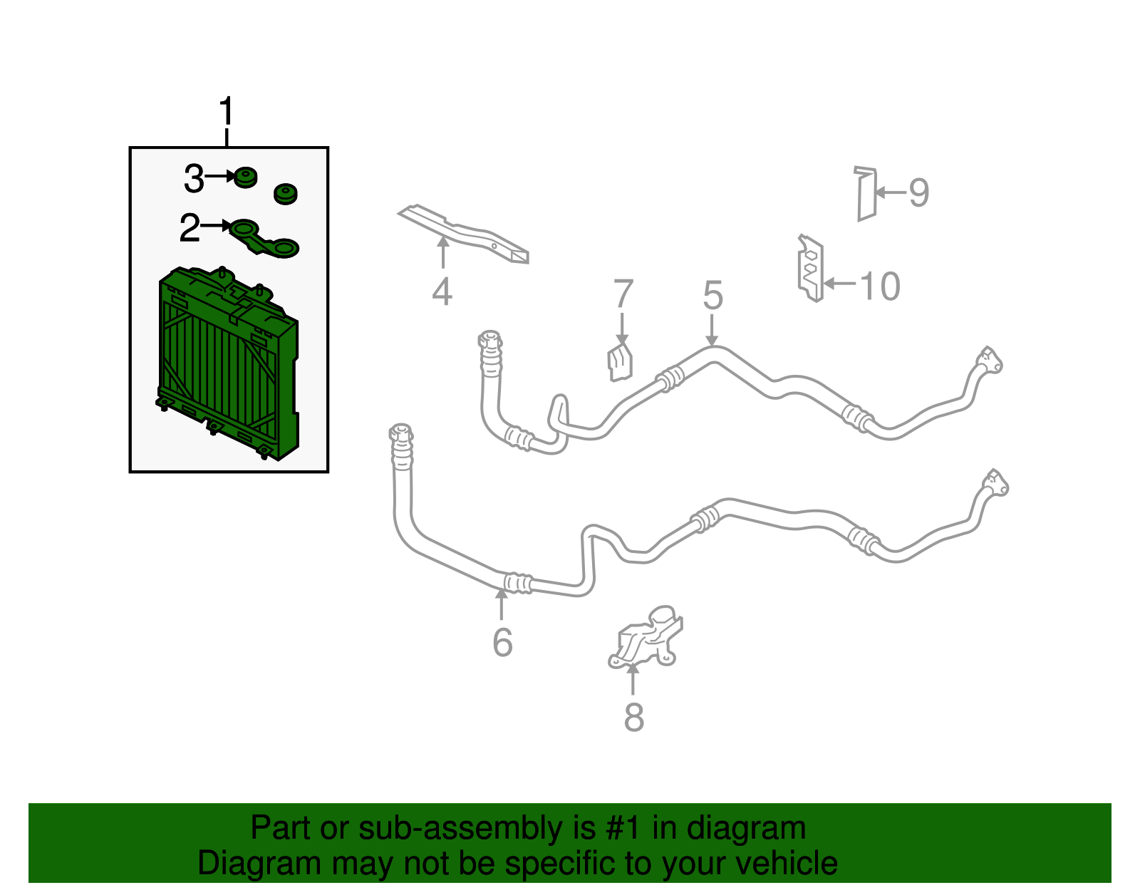 17117805630 - 2009-2019 BMW Auxiliary Radiator (17-11-7-805-630) | BMW ...