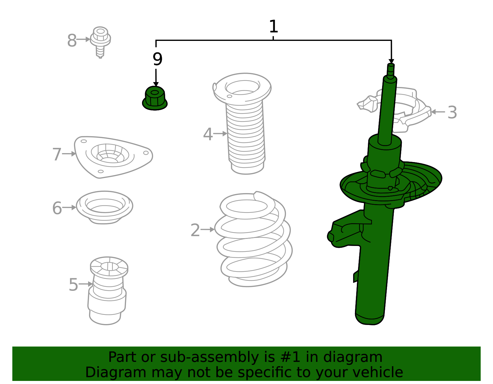 2021-2025 Nissan Rogue Strut E4302-6RA1D | Nissan Parts Central