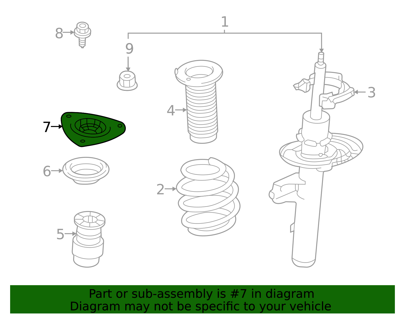 54320-6RA0A - Strut Mount 2021-2025 Nissan | Nissan Parts & Accessories ...