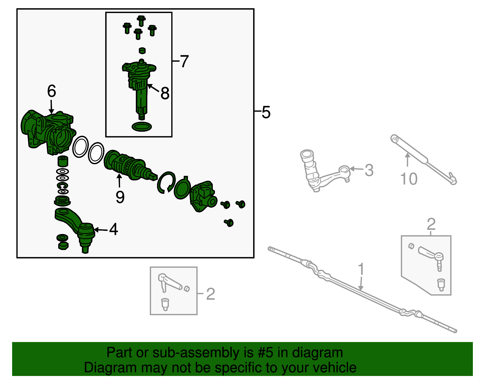 2002-2013 GM Steering Gear Box 19434141 | GM Parts Center