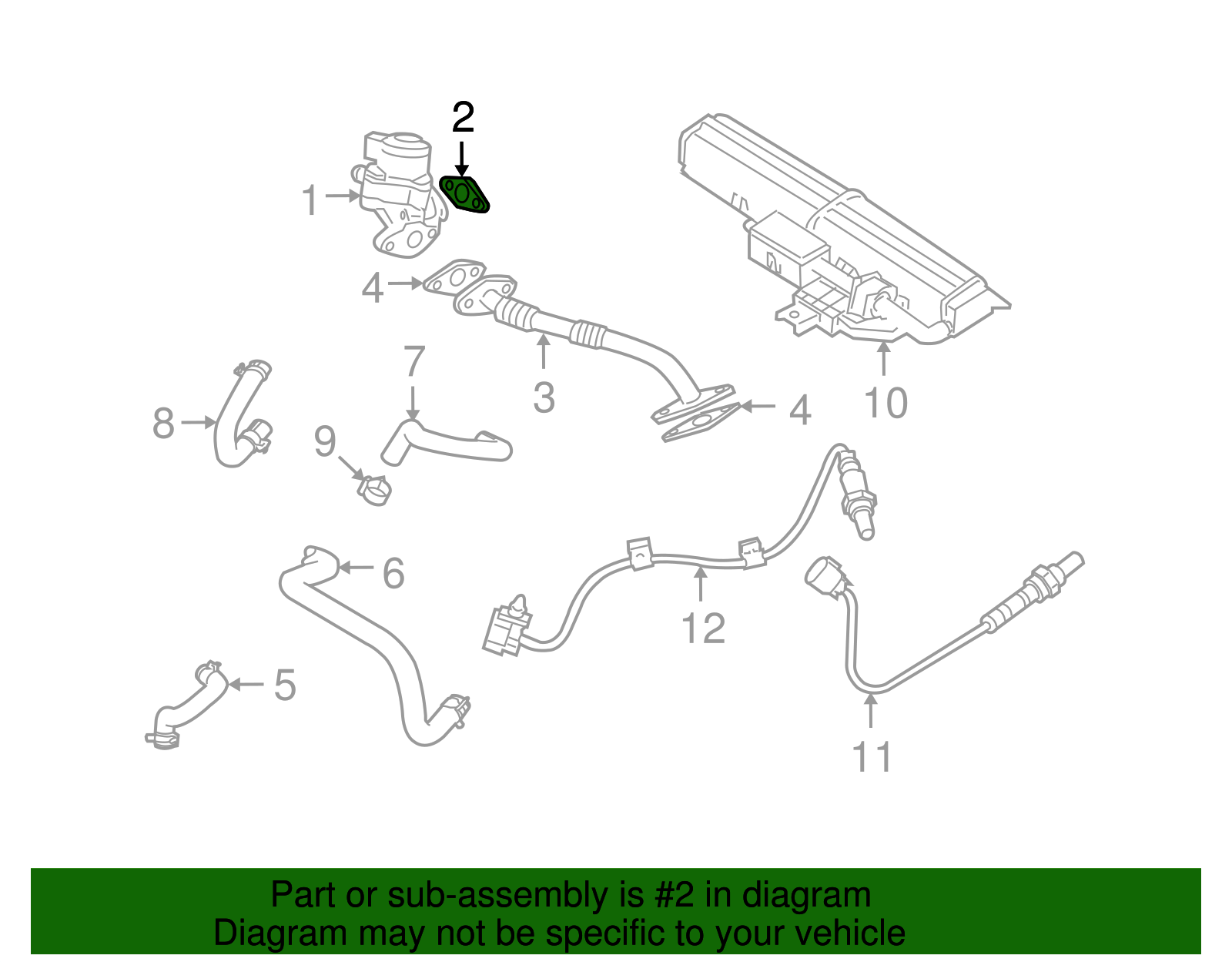 AJ88560 - Valve Gasket 2000-2010 Jaguar | Haper Jaguar Parts