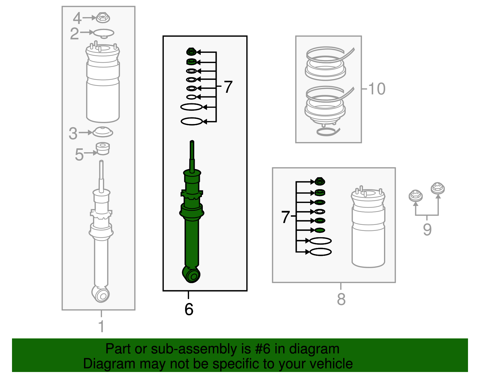 2010-2016 Land Rover LR4 | Strut | LR013930 | Express Land Rover Parts