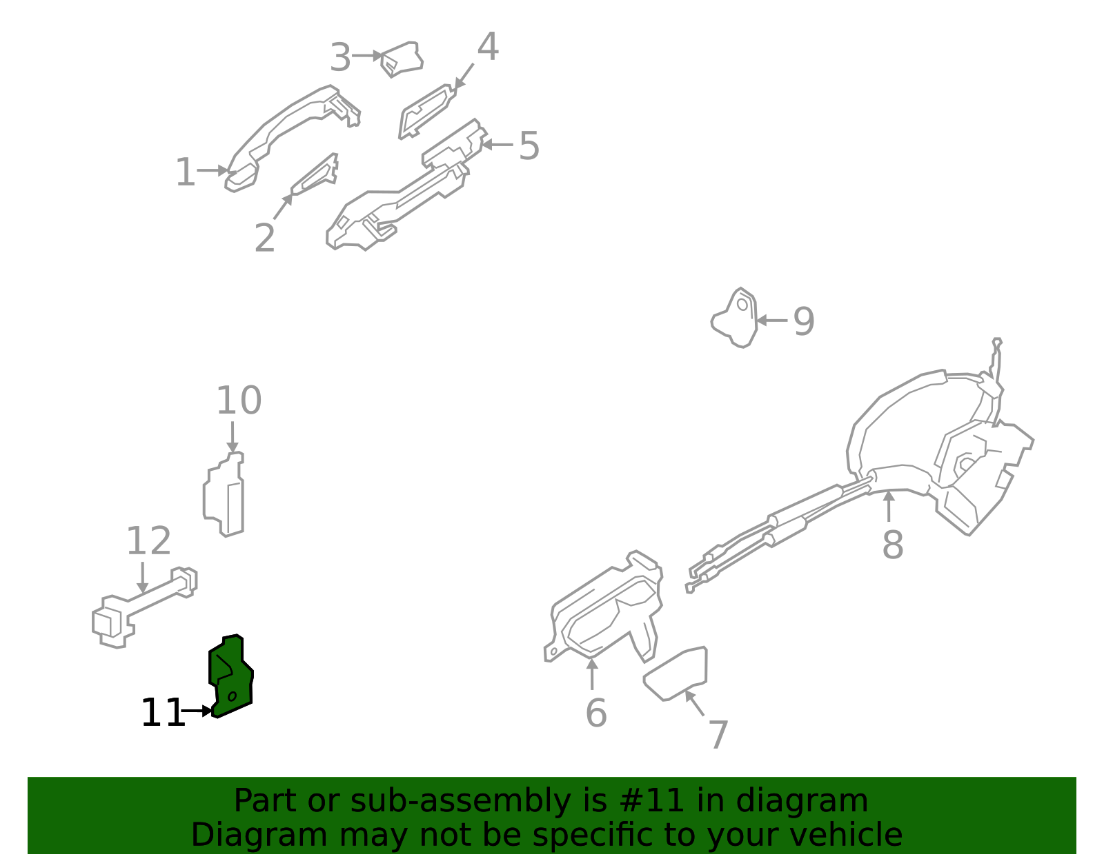 2019-2025 Nissan Altima Lower Hinge 82420-6CA0A | Bill Kay Nissan Parts