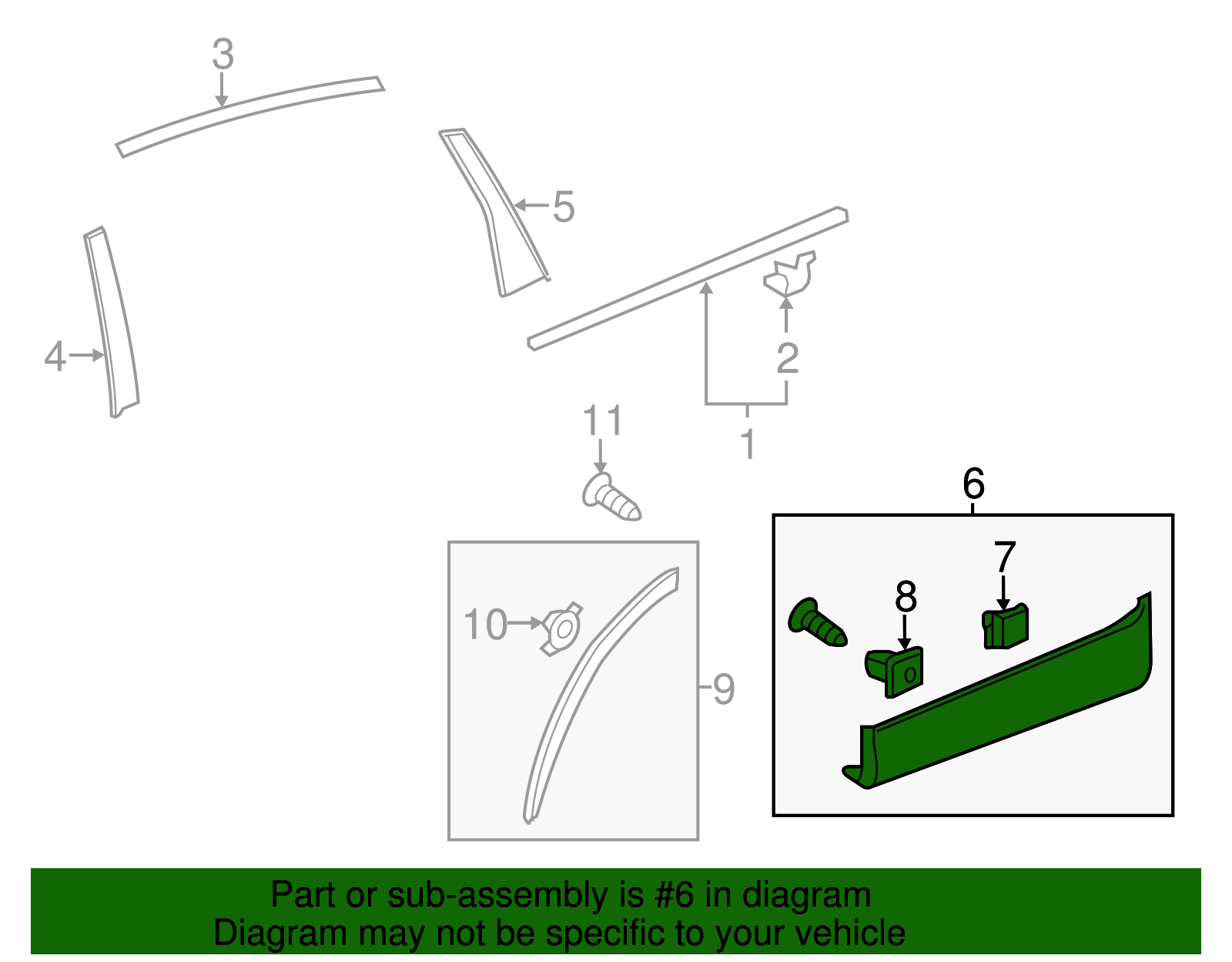 75333-T0A-A01 - Lower Molding 2012-2016 Honda CR-V | Honda Parts Online