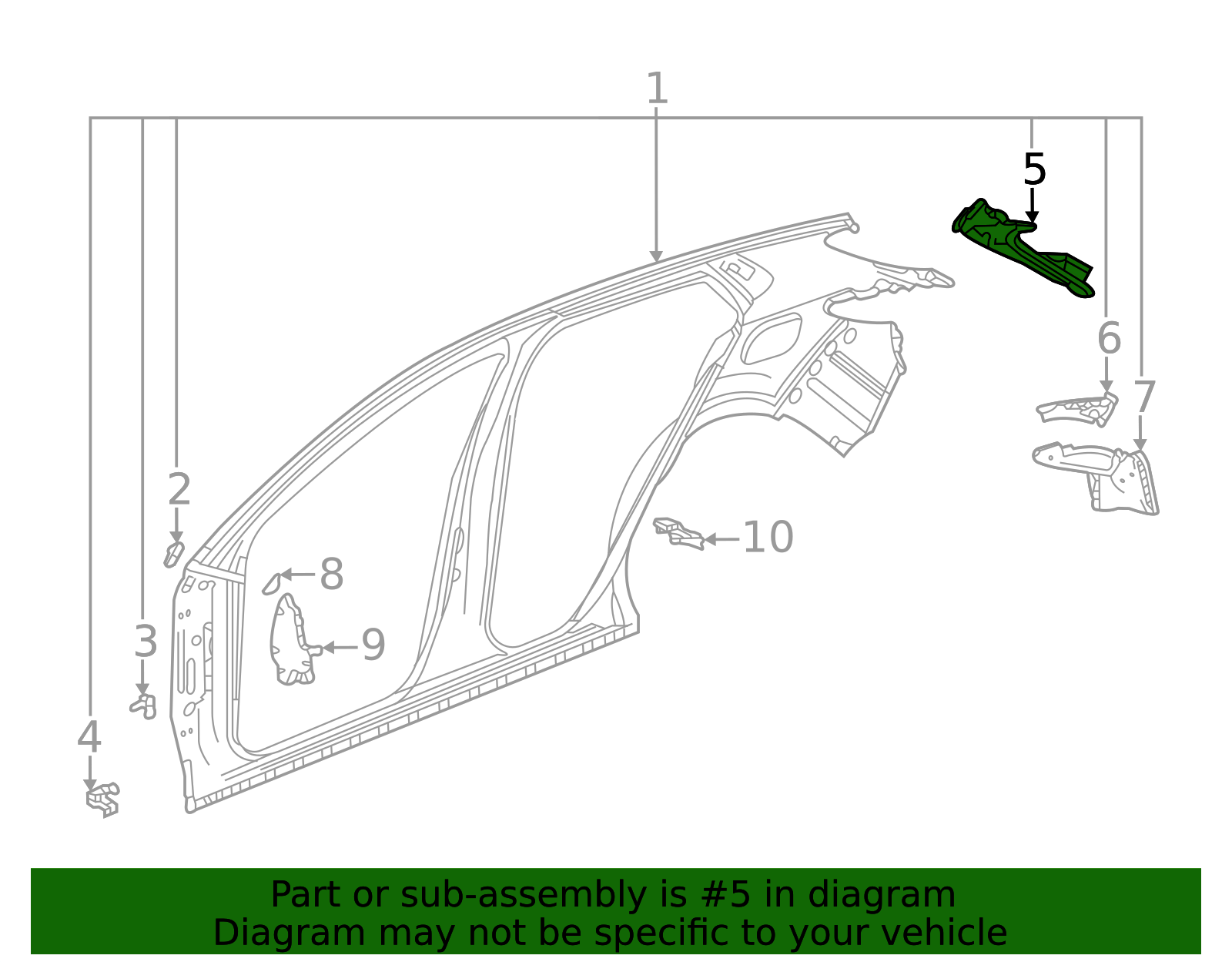 2021-2025 Buick Envision Gutter 84909308 | Shop Matick Buick GMC