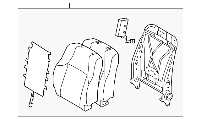 2010 Toyota 4Runner Seat Back Assembly 71440-35A70-E2 | Toyota Parts Center
