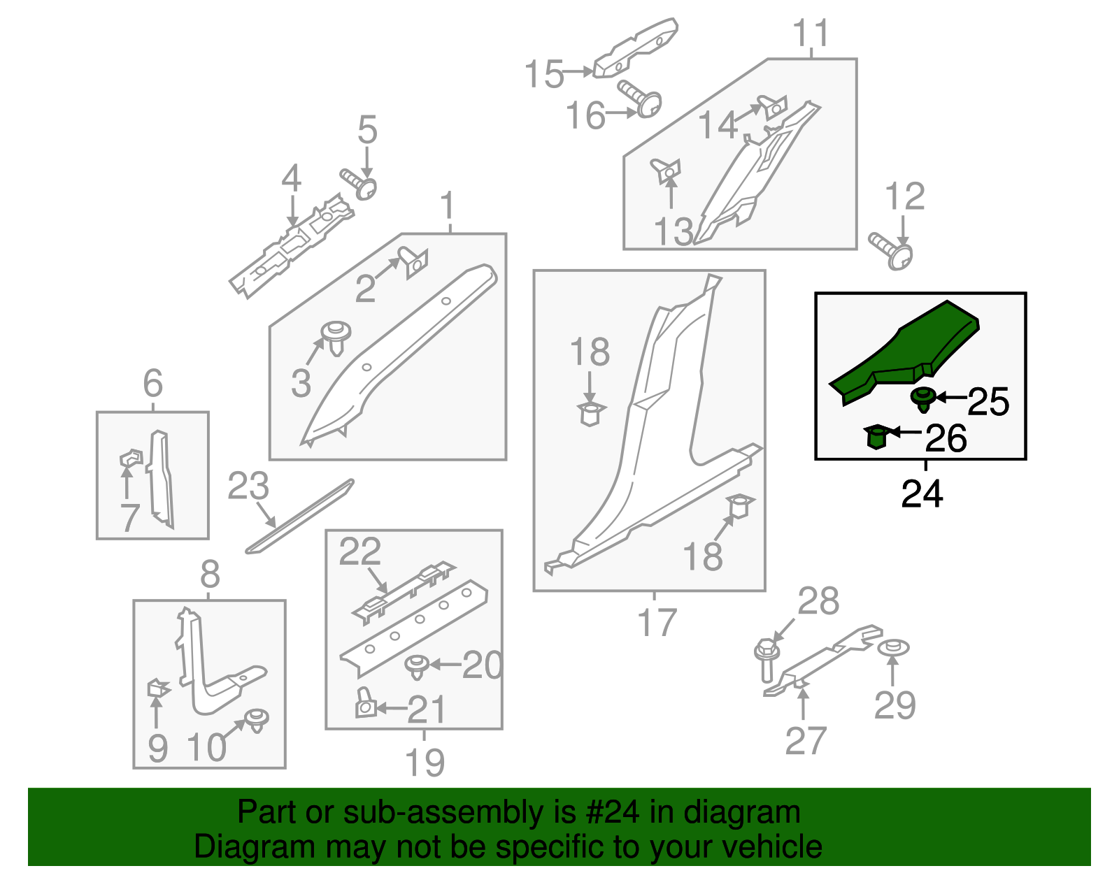 2017-2020 Ford | Rear Sill Plate | DS7Z-5413229-AE | Walls' Ford Parts