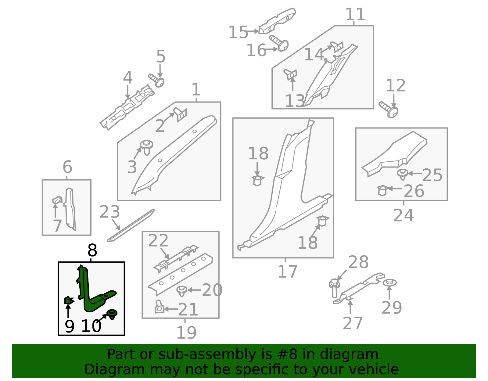 2013-2016 Ford Fusion Cowl Kick Panel DS7Z-5402345-AB | Awesome Parts