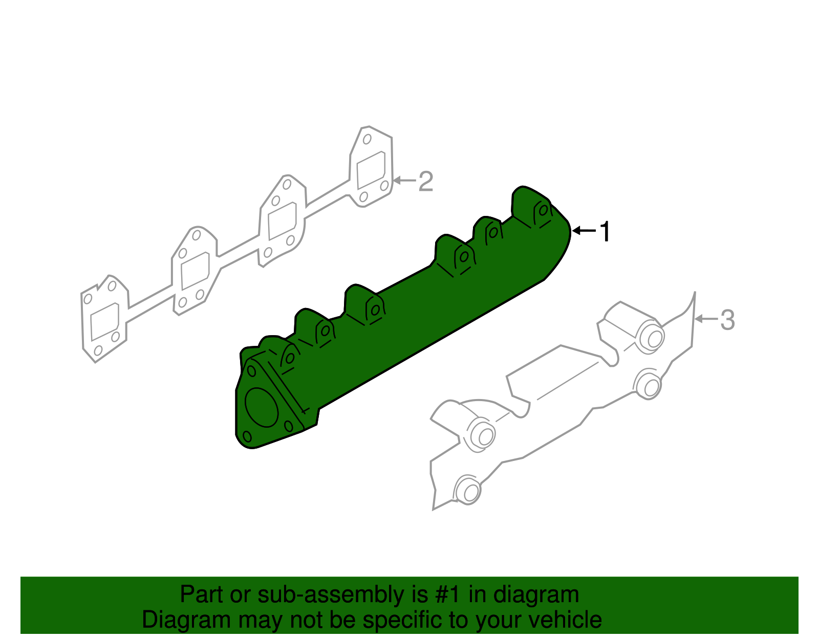 2007-2016 GM Driver Side Exhaust Manifold 12637647 | Capital Chevy Parts