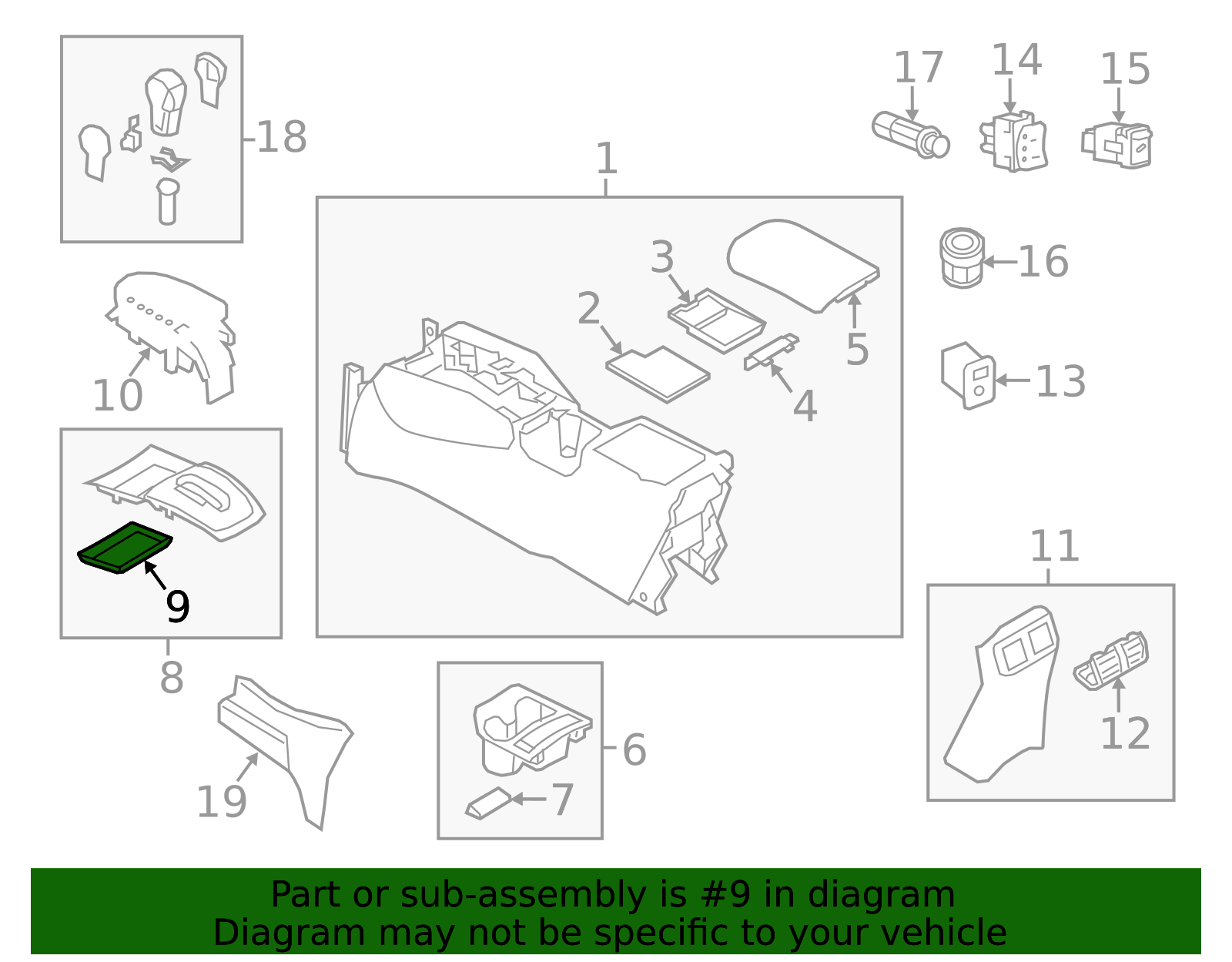 2014-2020 Nissan Rogue Tray Lining 96914-4BA0A | My Nissan Part
