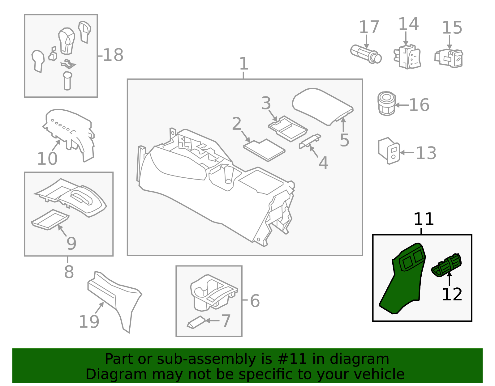 96930-4BA0A - Console Trim Panel Official Nissan Parts Store
