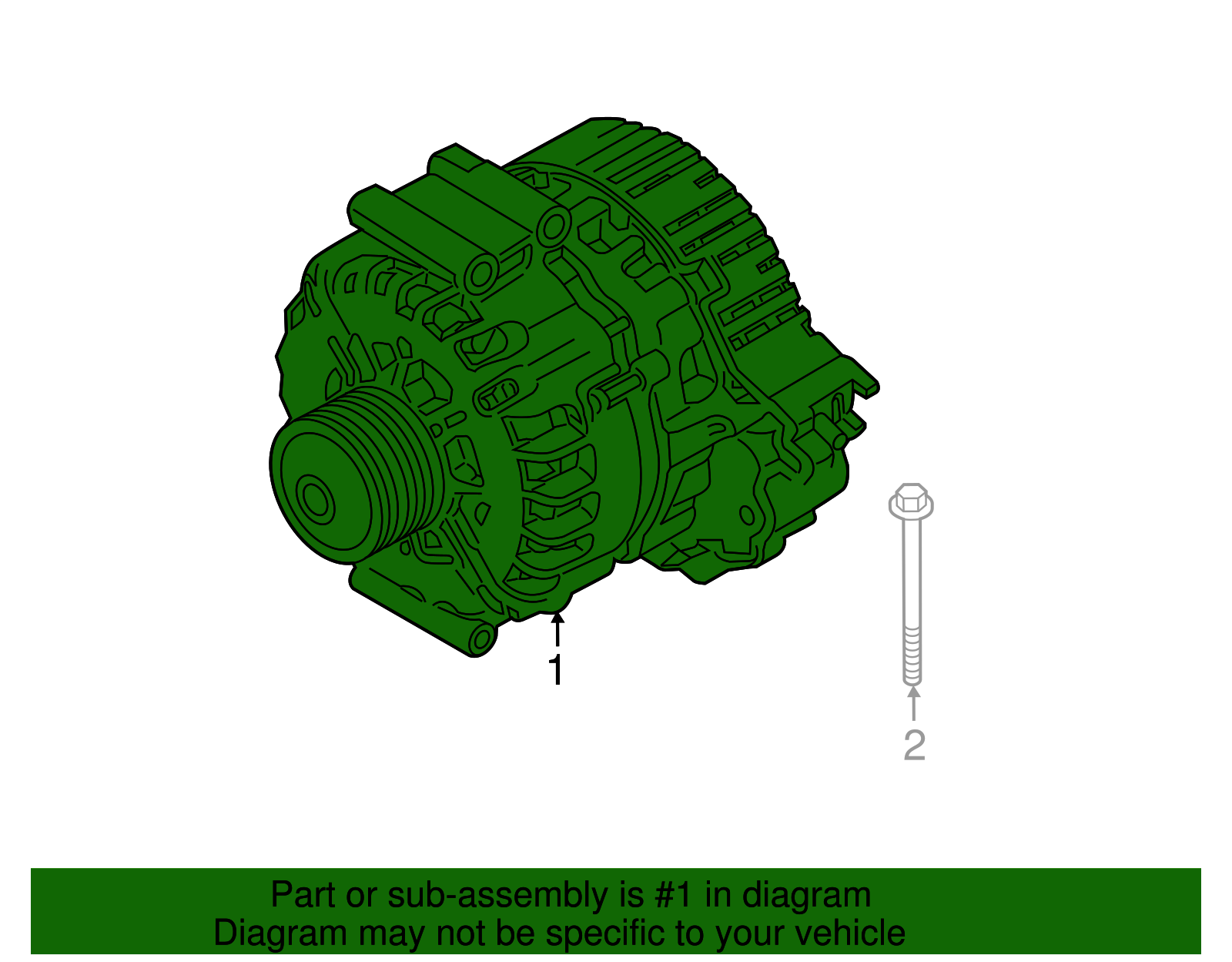 2012-2016 BMW Alternator 12317622372 | OEM Parts Online