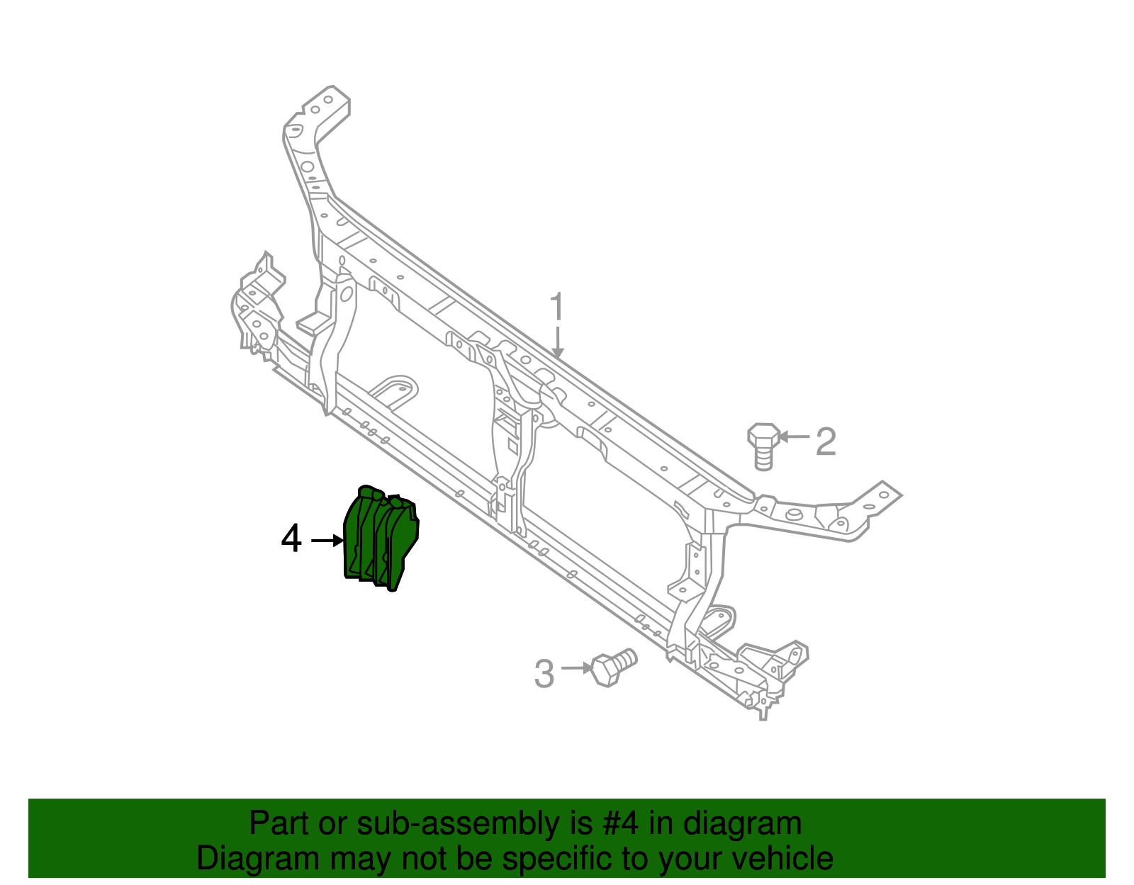 62228-ZL00A - Radiator Support Clip - 2009-2015 Nissan | Conicelli Nissan