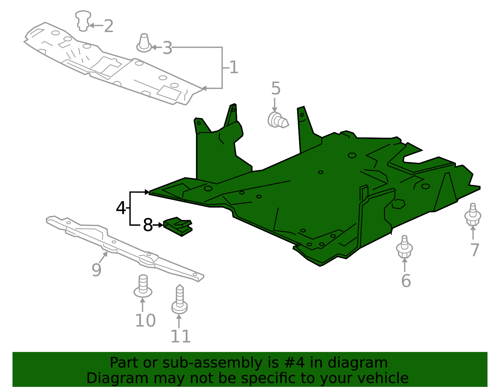 2016-2021 Honda Civic Cover Assy., Engine (lower) 74110-TBA-A00 | Honda ...