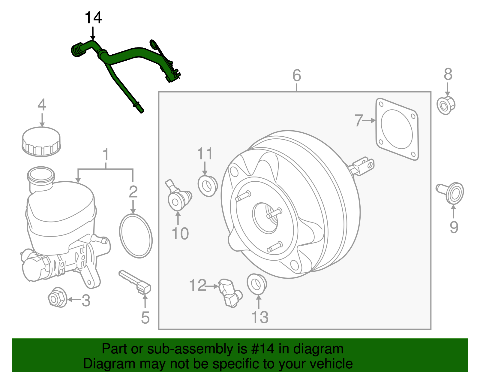 2015-2023 Ford Mustang Tube Vacuum FR3Z-2420-L | Awesome Parts Ford