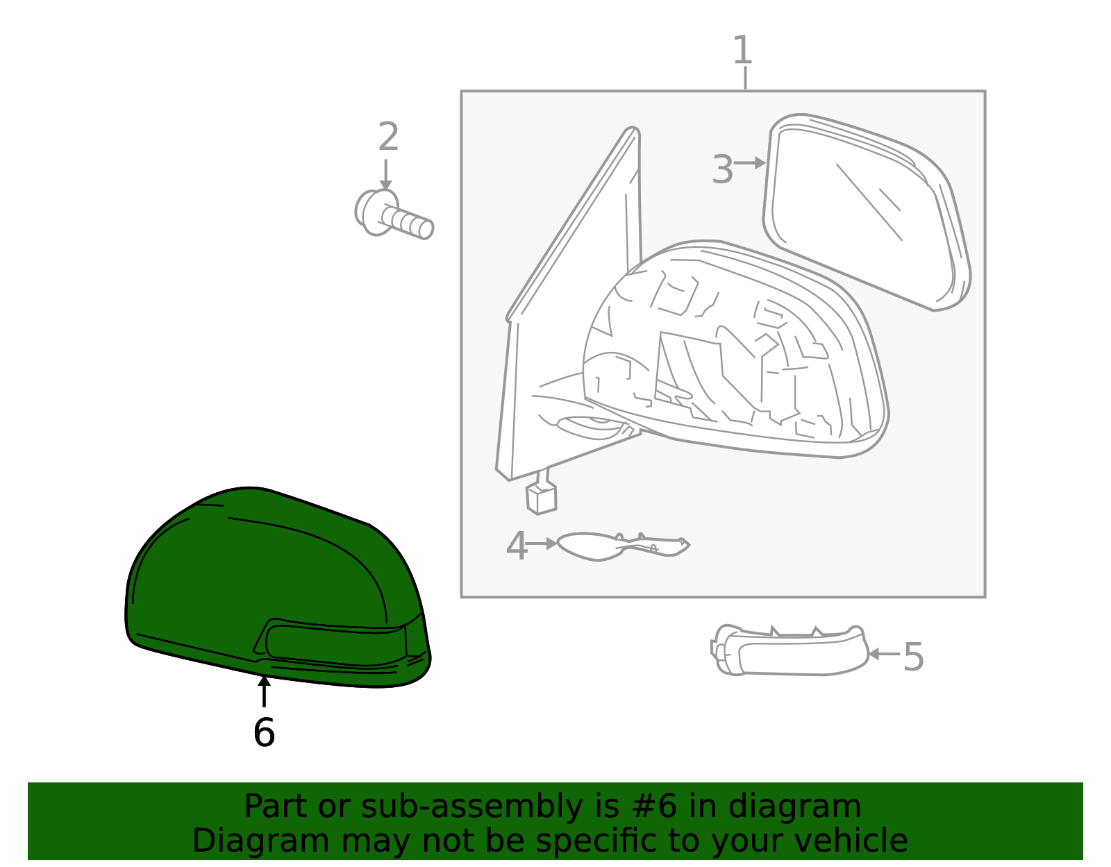 2009-2011 Toyota RAV4 Mirror Cover Right Bronze 87915-42060-E0 | OEM ...