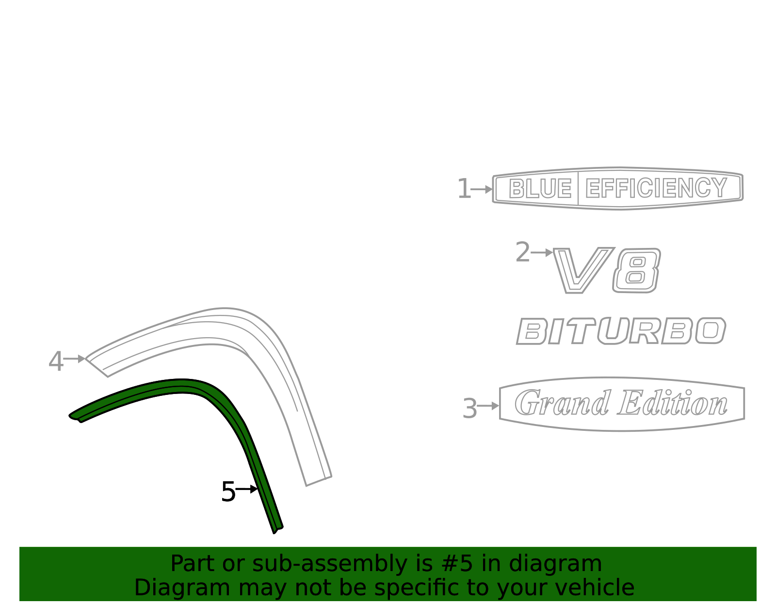166-884-63-22 - Flare 2013-2019 Mercedes-Benz | Mercedes-Benz Premier Parts
