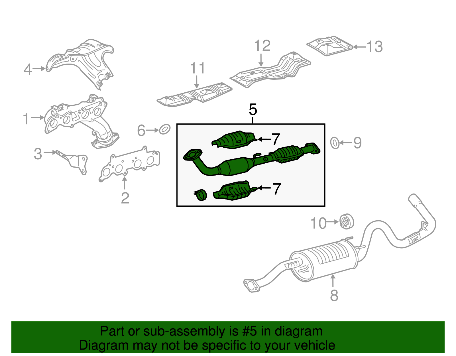 17410-0C200 - Converter & Pipe 2016-2023 Toyota Tacoma | Capitol Toyota ...