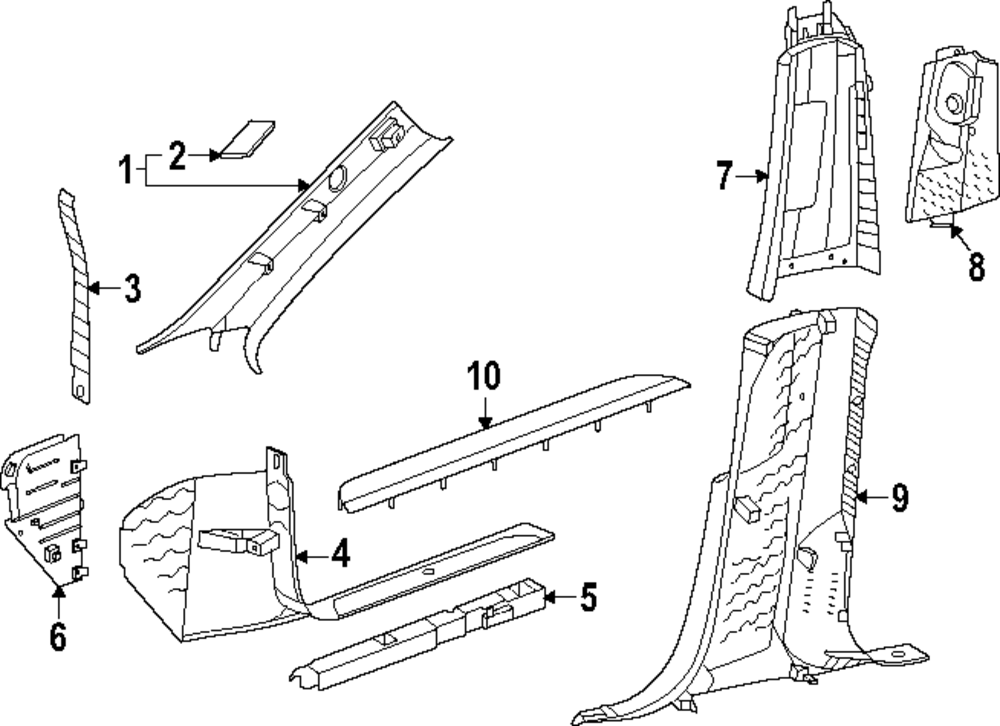 2025 Porsche Macan Sill Plate 95C-853-467-AJ | Sunset Porsche Parts
