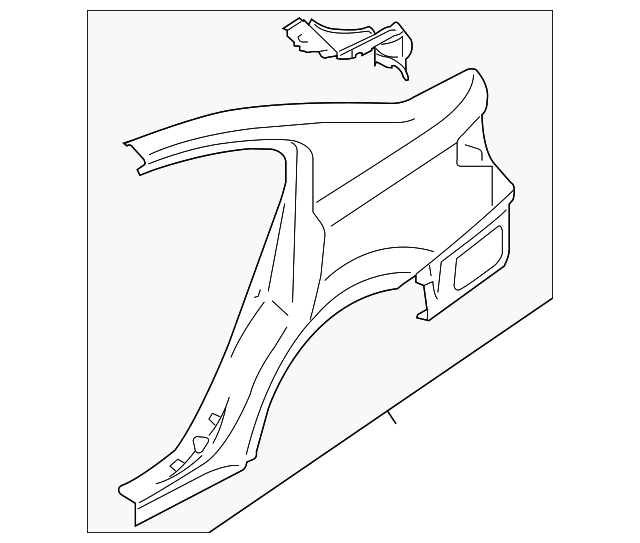 2010-2014 Subaru Legacy Quarter Panel 51439AJ09A9P | Subaru Parts Store
