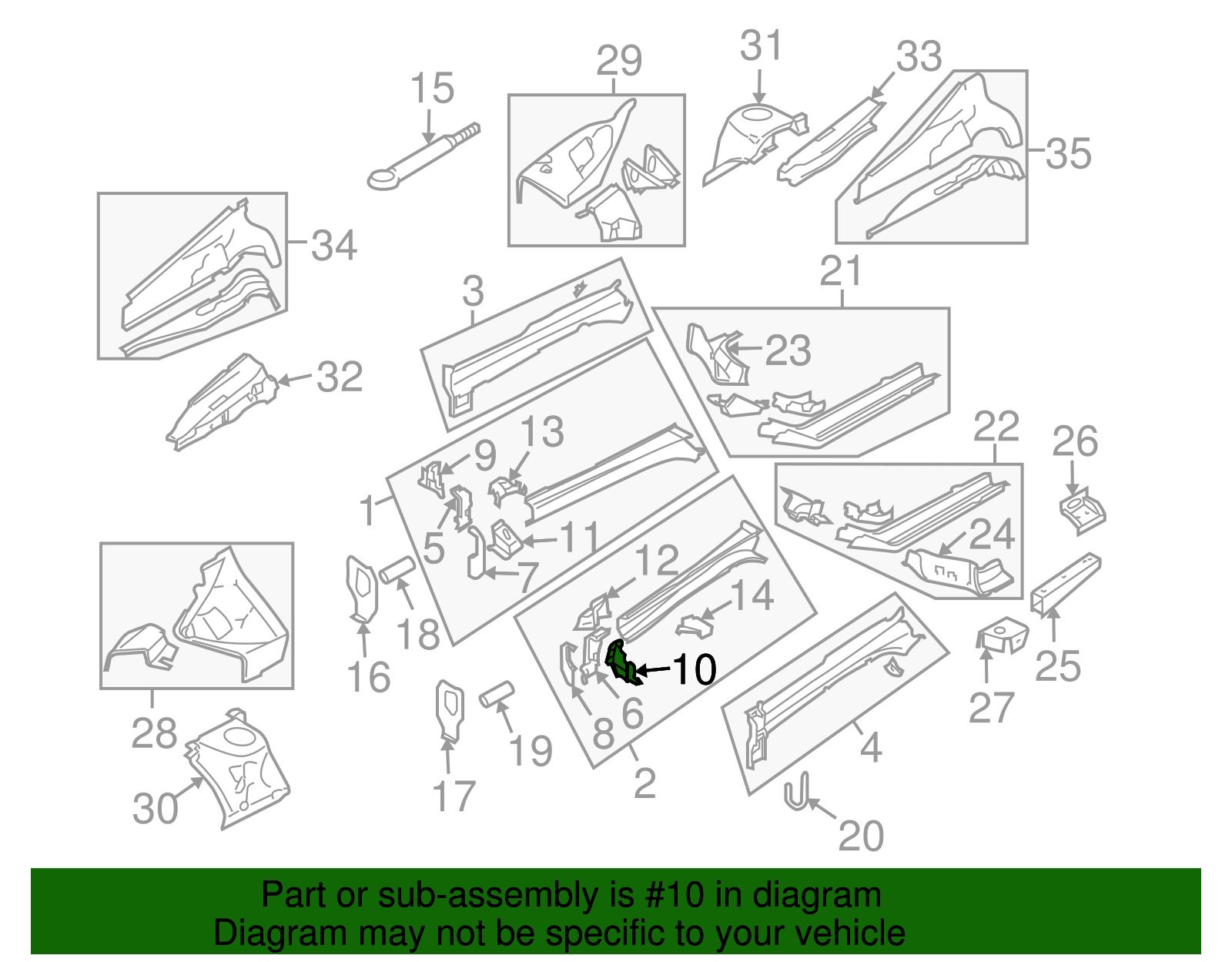2006-2014 Subaru Plate 51636XA05A9P | Subaru Parts Guys